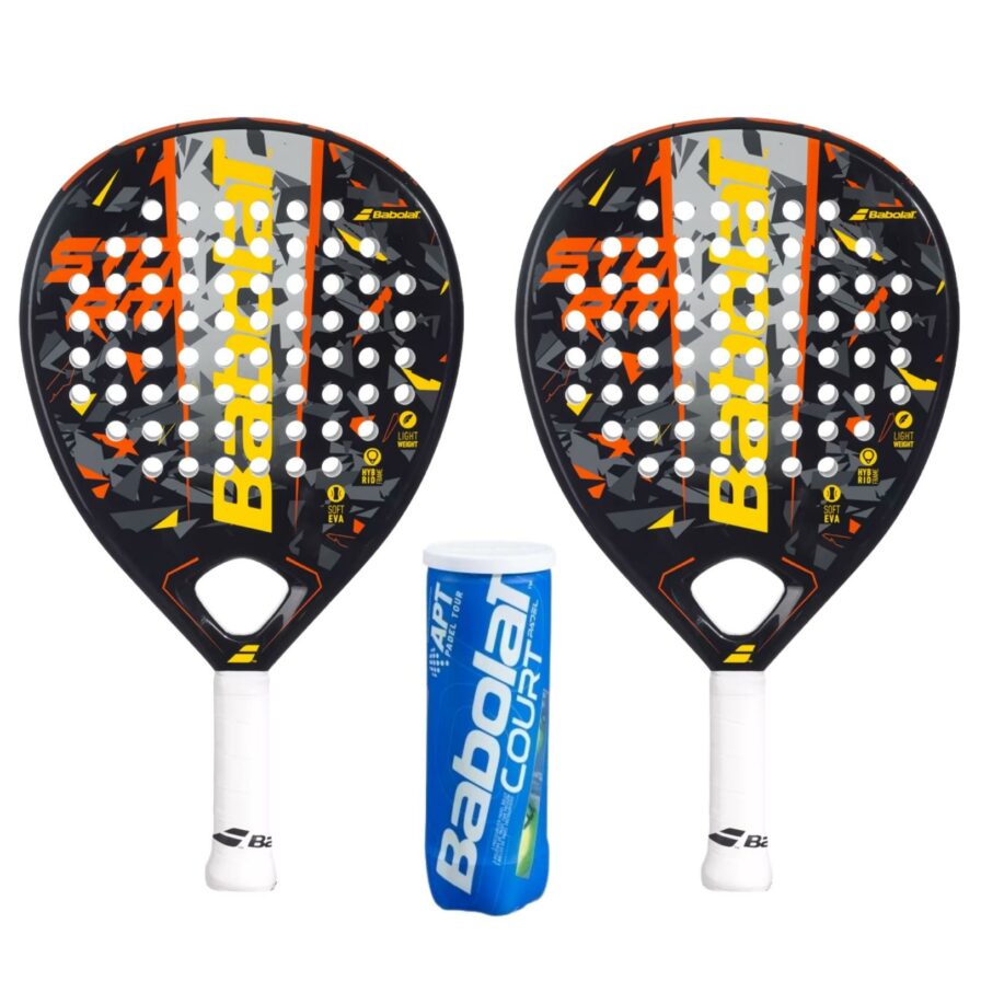Babolat Padel Package Deal (Babolat Storm 2023 + Babolat Court Padel X3 ...