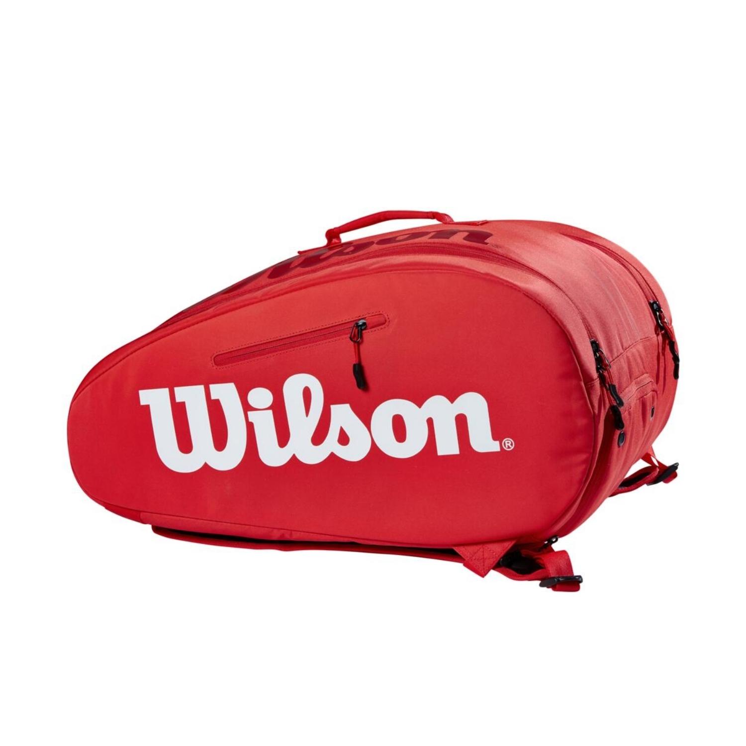 Wilson Padel Super Tour Bag | Rode padeltas → Lage prijs
