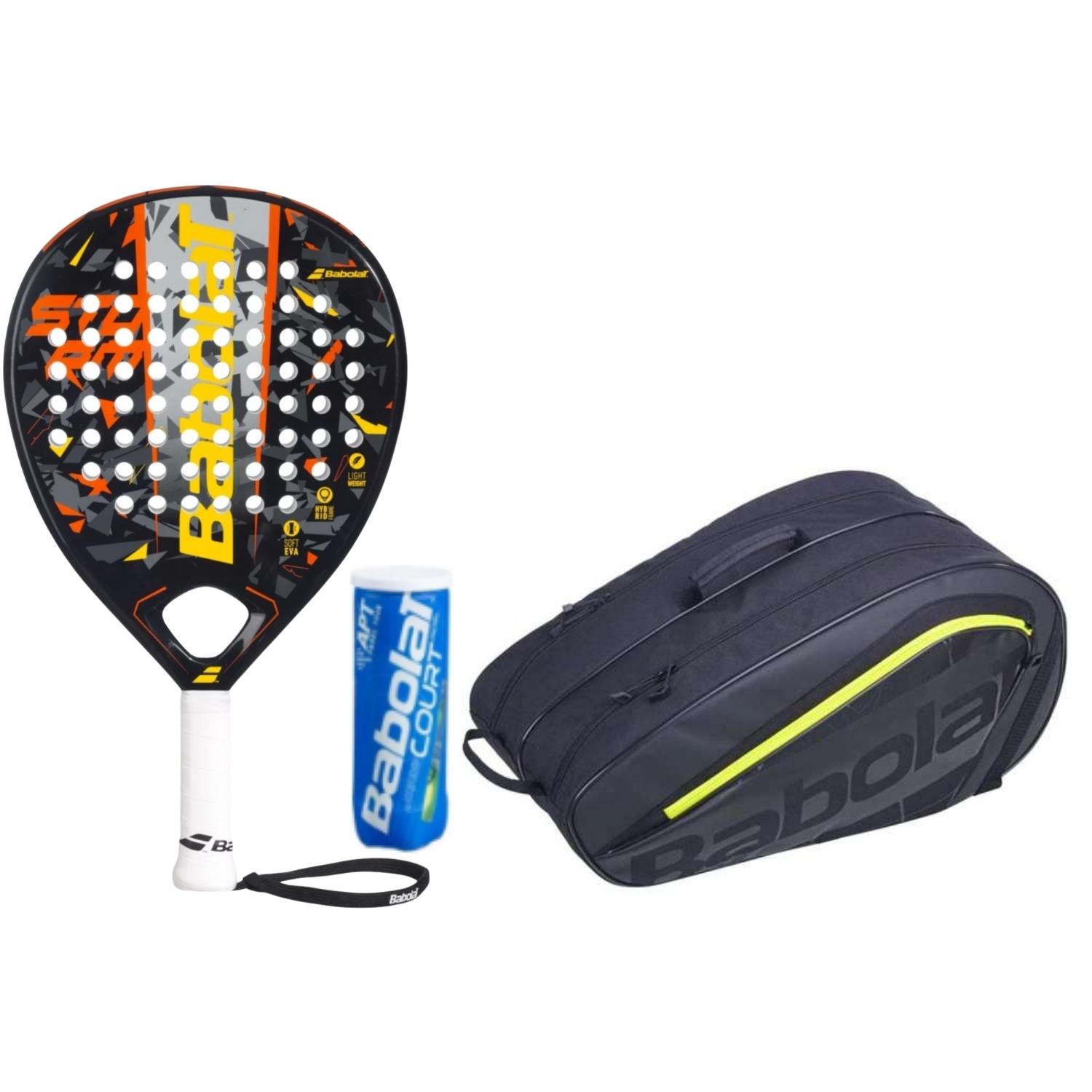 Babolat Padel Package Deal (Storm 2023 + RH Padel Performance Lite ...