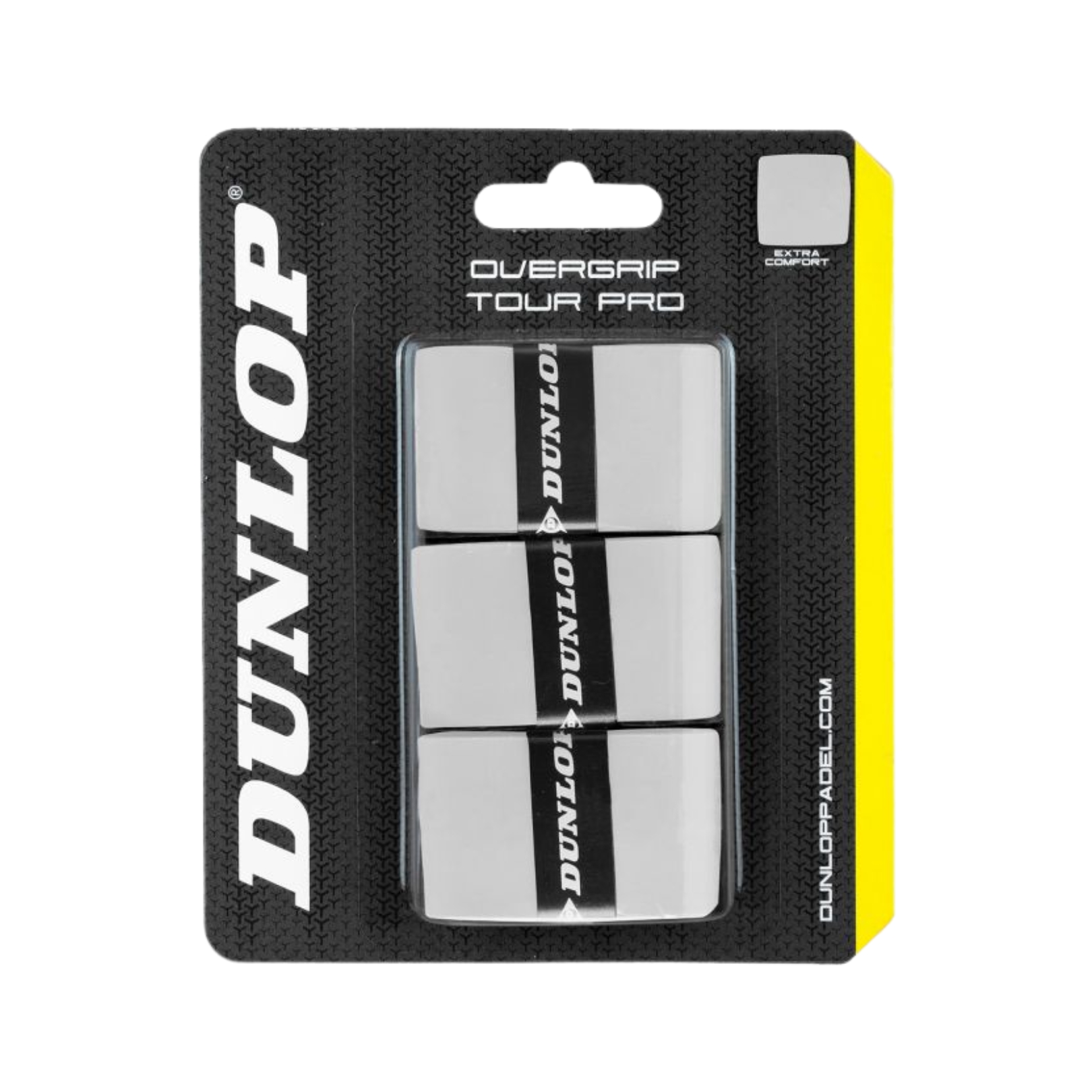 Dunlop Tour Pro Overgrip 3-pack White - PadelXpert