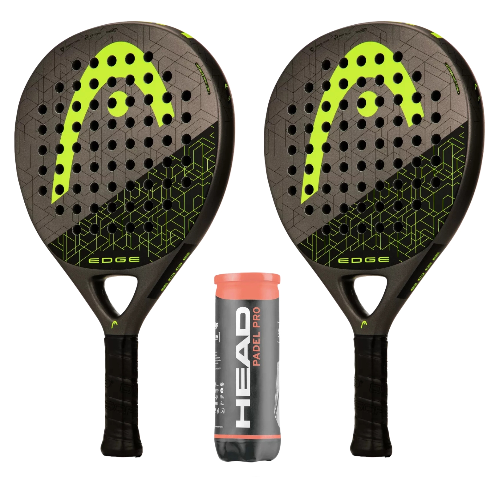 Head Padel Package Deal (Head Edge Yellow + Head Padel Pro) - PadelXpert
