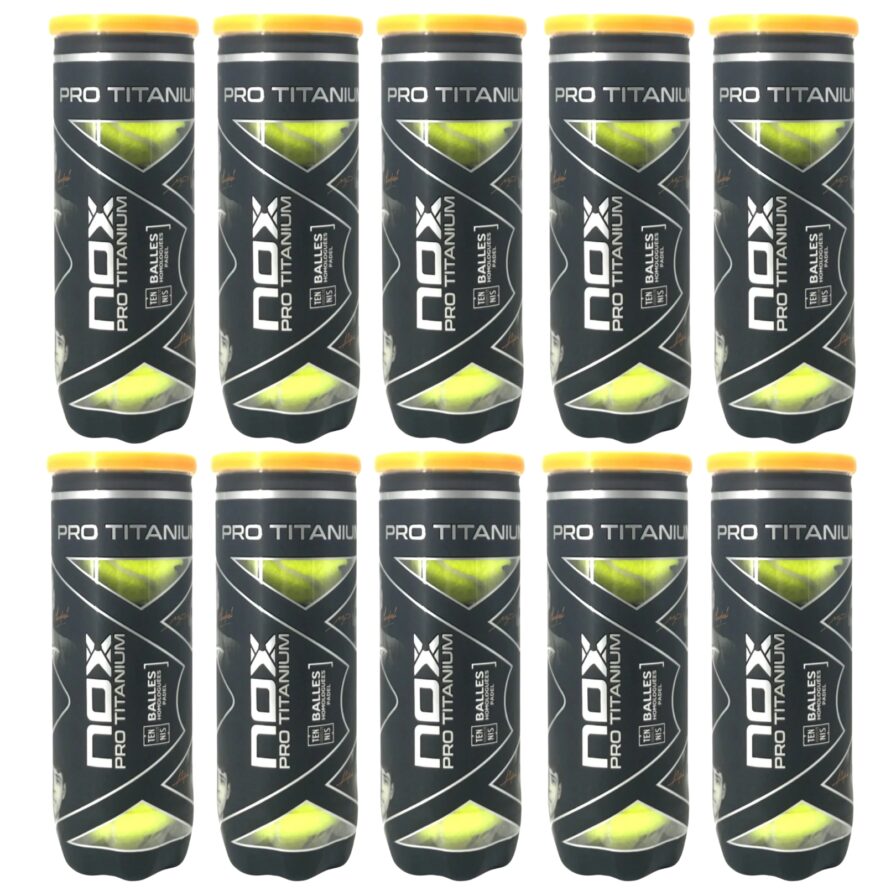 10x Nox Pro Titanium | 10x Nox padelballen → Koop hier!