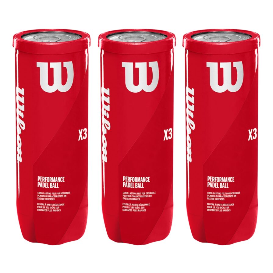 3x Wilson Padel X3 | 3 buizen Wilson padelballen → Koop