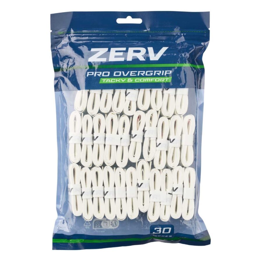 ZERV Pro Overgrip 30-Pack White | ZERV Grip → Koop nu!