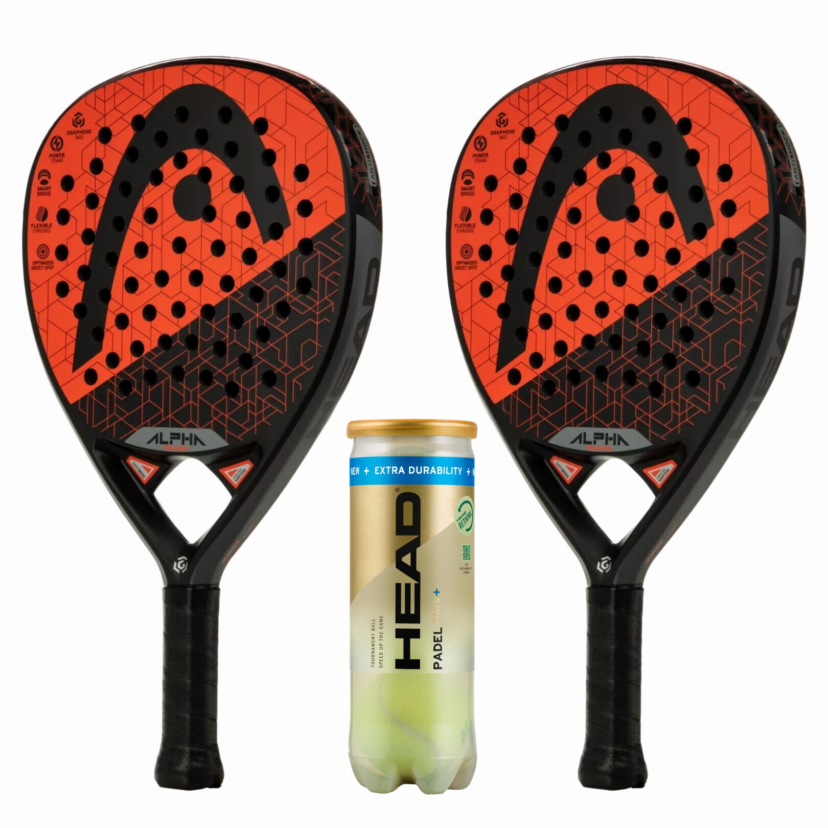 Head Padel Package Deal (Head Graphene 360 Alpha Power + Head Padel Pro ...